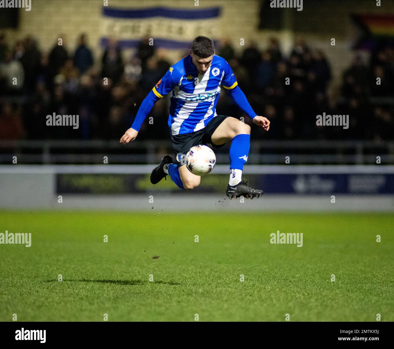 Chester, Cheshire, England. 31th January 2023. Chester's Alex Brown ...