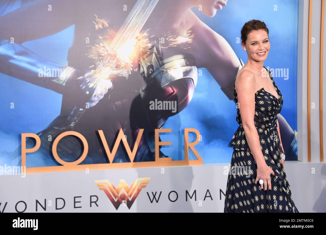 Connie Nielsen arrives at the world premiere of "Wonder Woman" at the ...