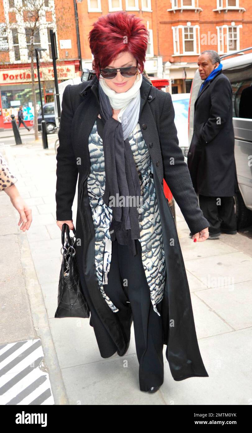 Sharon Osbourne arrives to London's GMTV studio and BBC Radio 2. Sharon ...