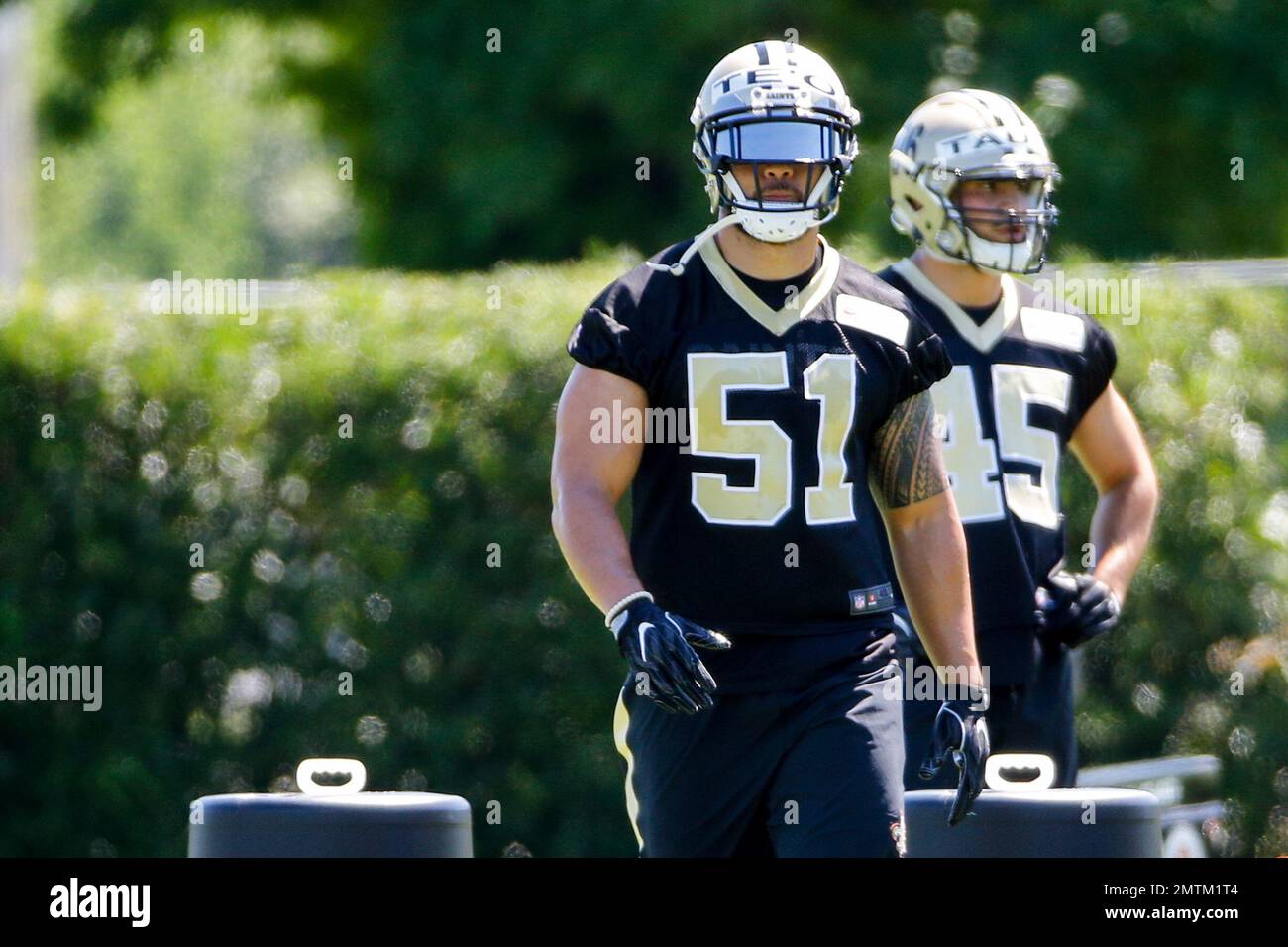New Orleans Saints linebacker Manti Te'o (51) during an NFL football ...
