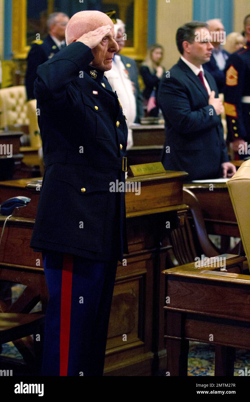 Retired U.S. Marine Corps. Chief Warrant Officer Donald Woodward ...