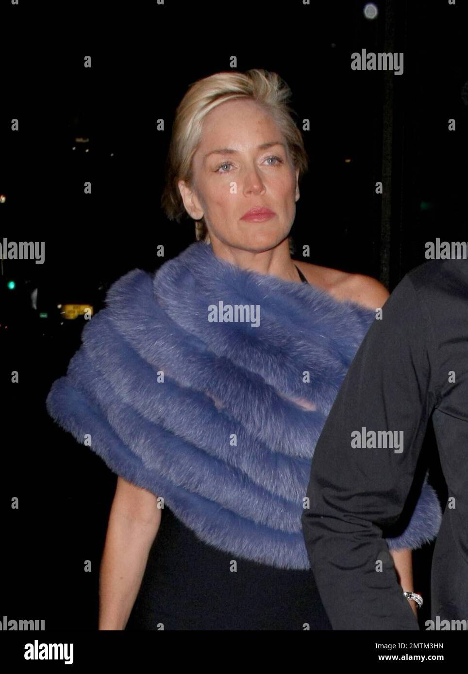 Actress Sharon Stone looks a bit tired as she heads out for dinner at ...