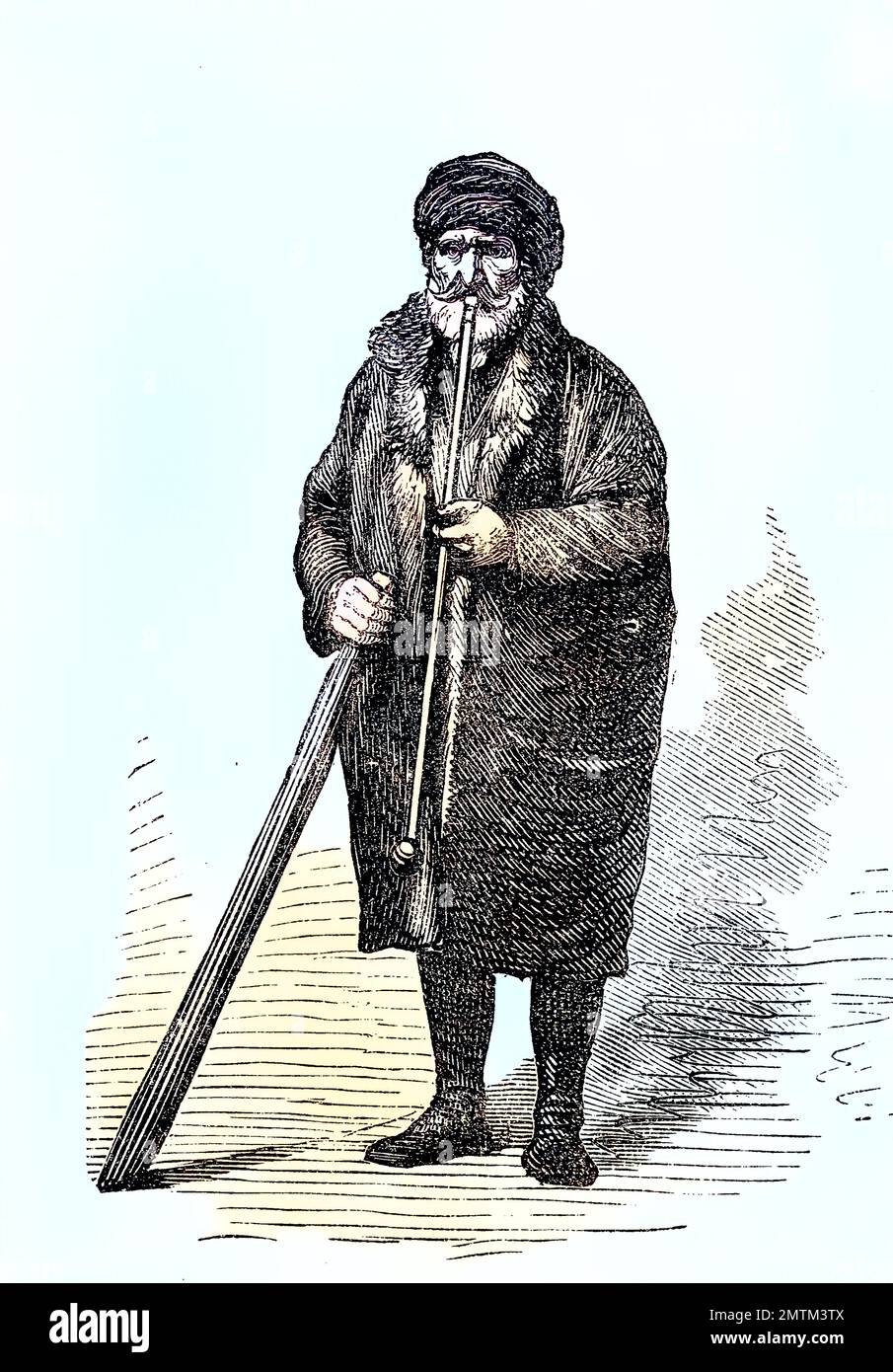 Berufe in Konstantinopel, Türkei, im Jahre 1880, Nachtwächter ...