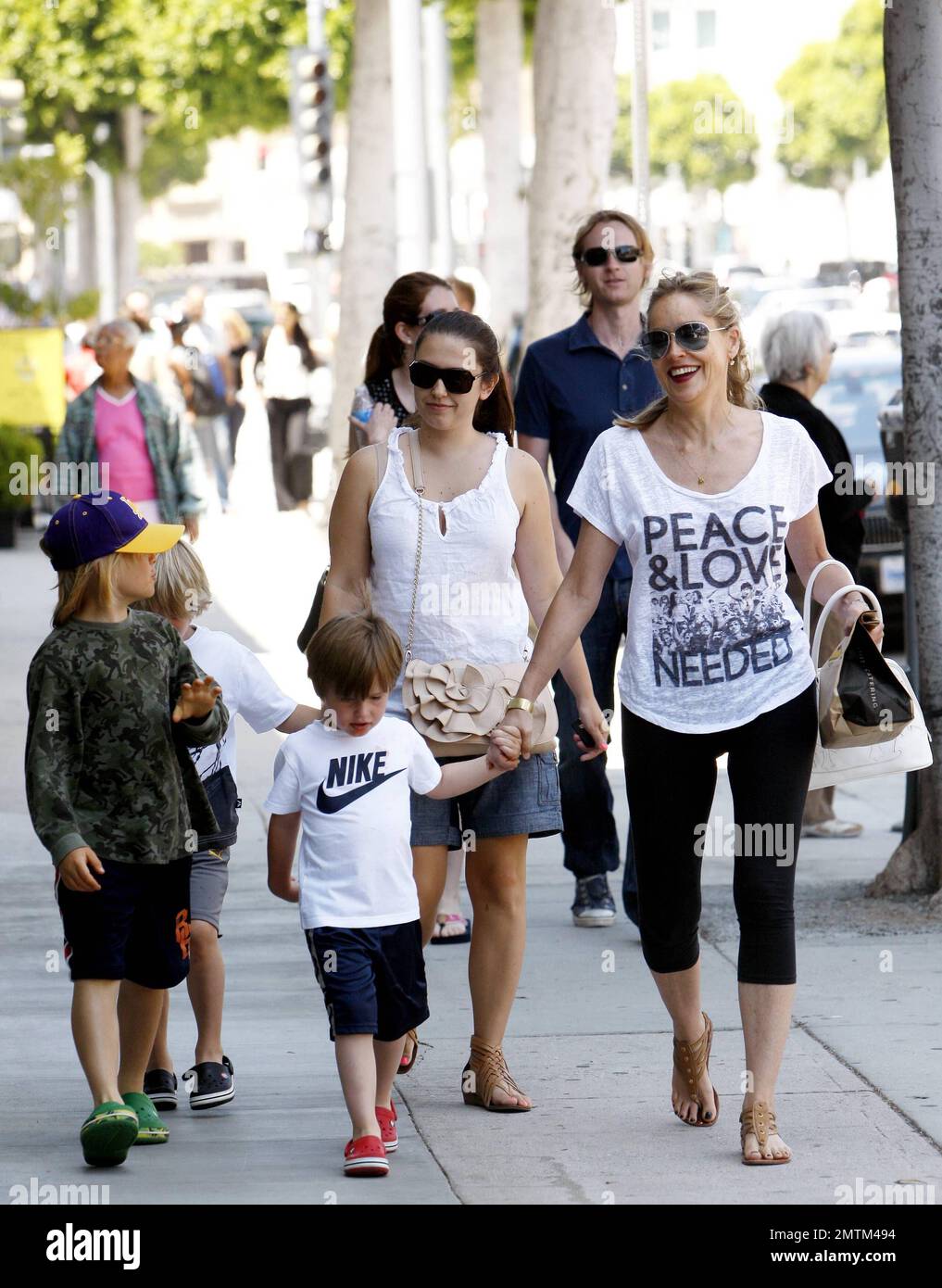 Sharon Stone and her three sons, Roan Joseph, Laird Vonne, and Quinn ...