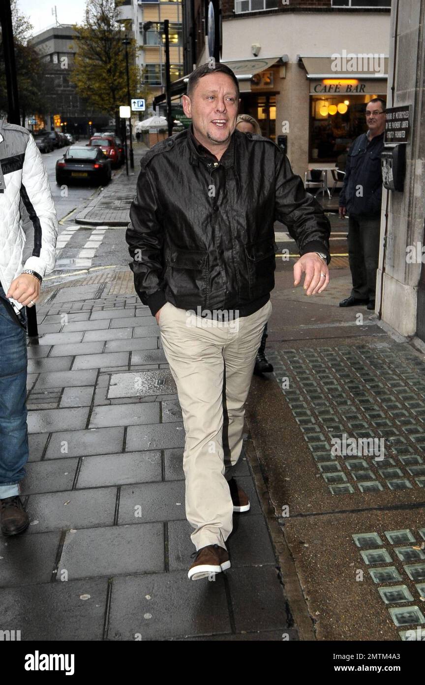 Happy Mondays singer Shaun Ryder arrives at BBC Radio 1 studios on a ...