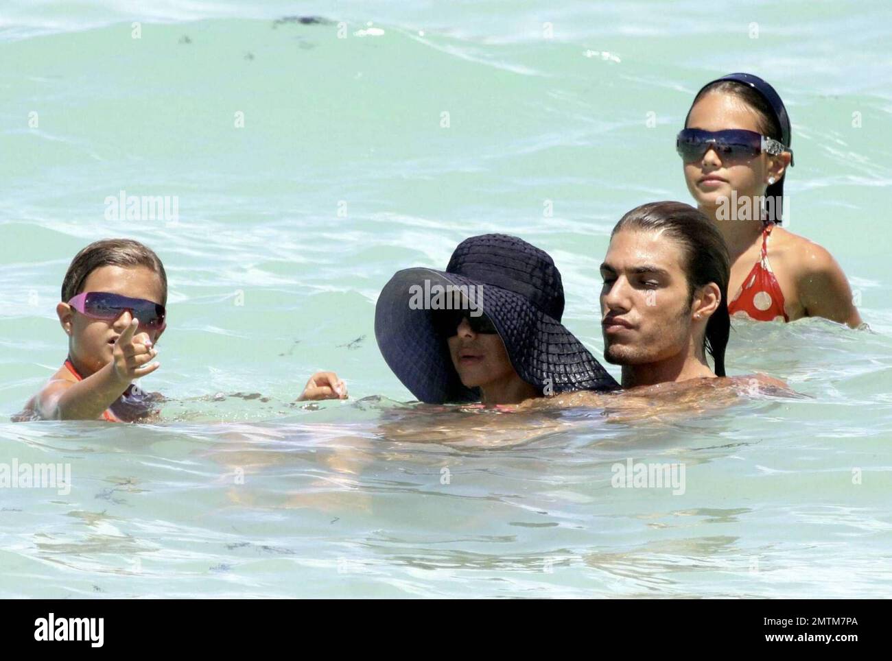 EXCLUSIVE!! Shauna Sand spends the afternoon frolicking in the ocean ...