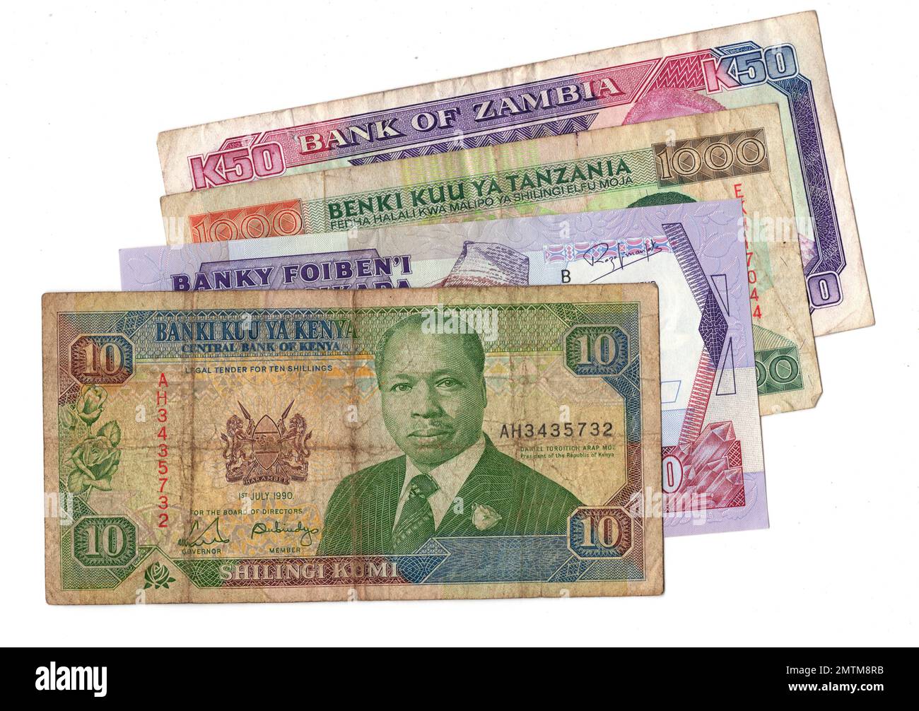 Vintage banknotes from Africa Stock Photo - Alamy