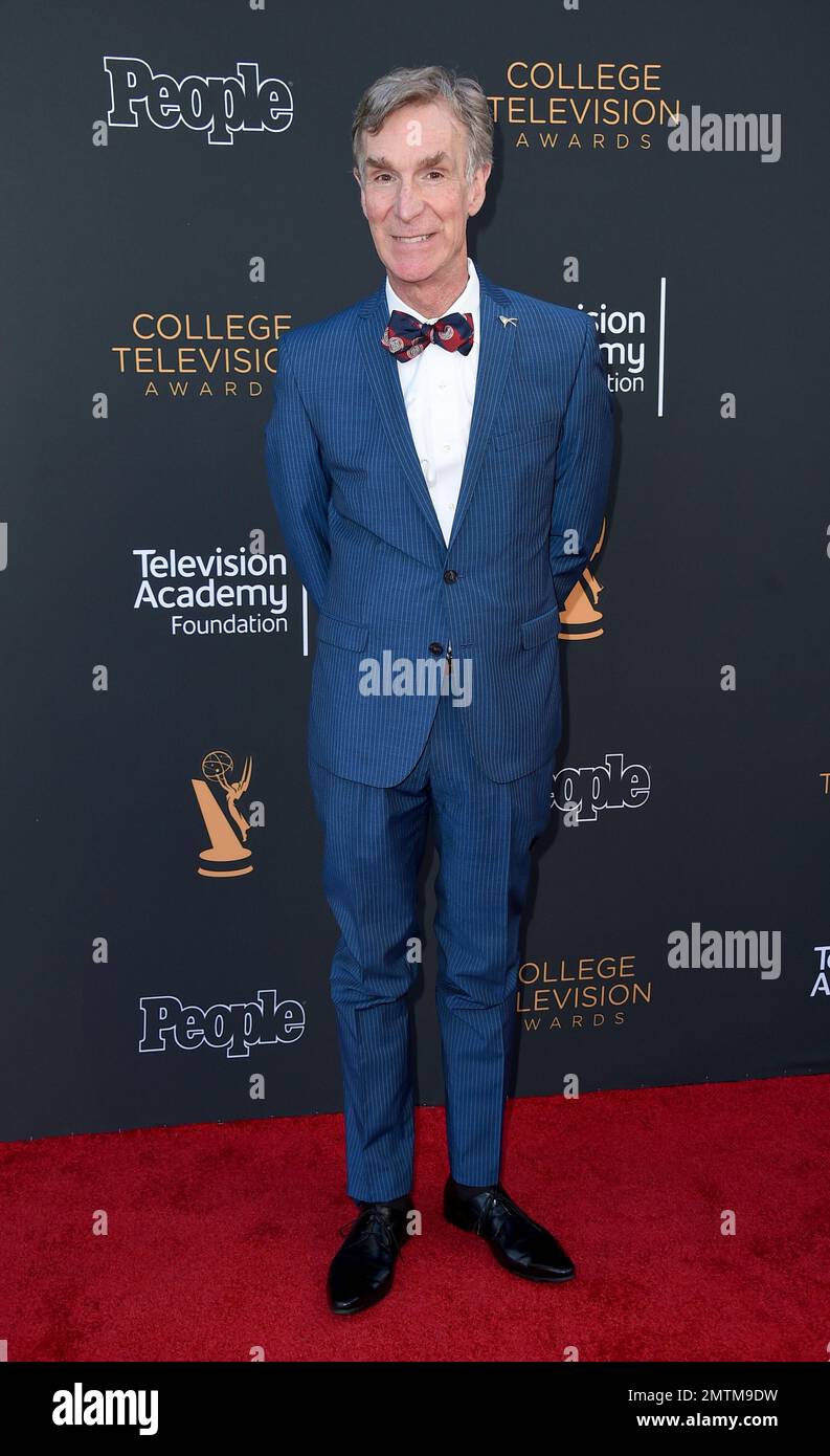 Bill Nye arrives at the 38th College Television Awards presented by the ...
