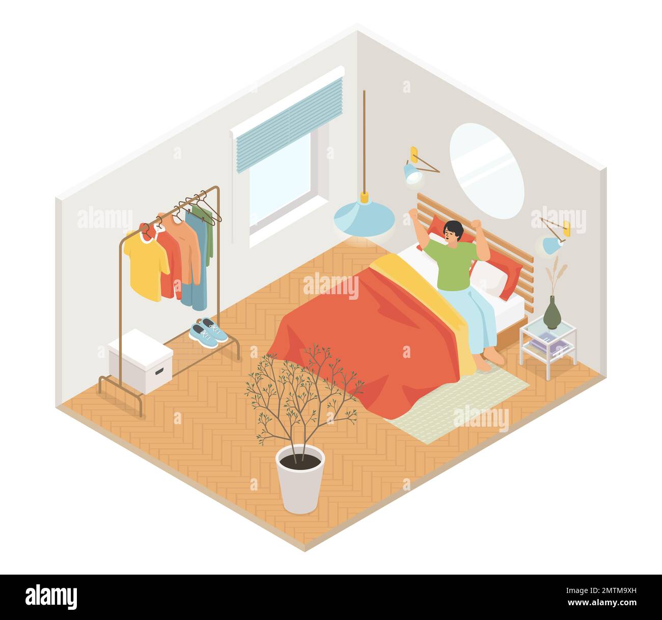 Small flat - modern vector colorful isometric illustration Stock Vector ...