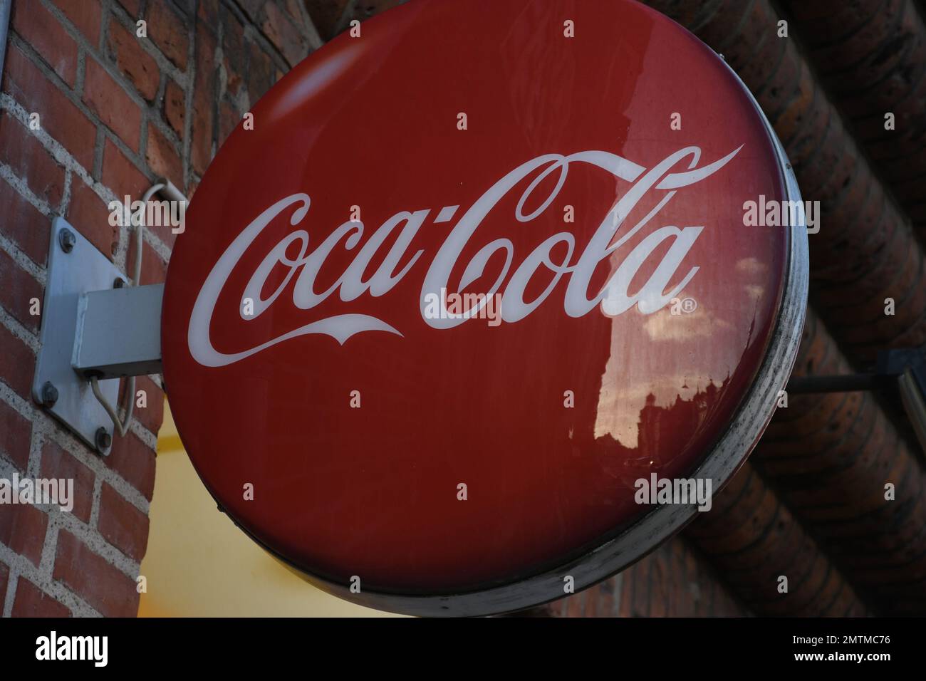 Copenhagen/Denmark/01 February 2023/Coca cola old classic logot still ...