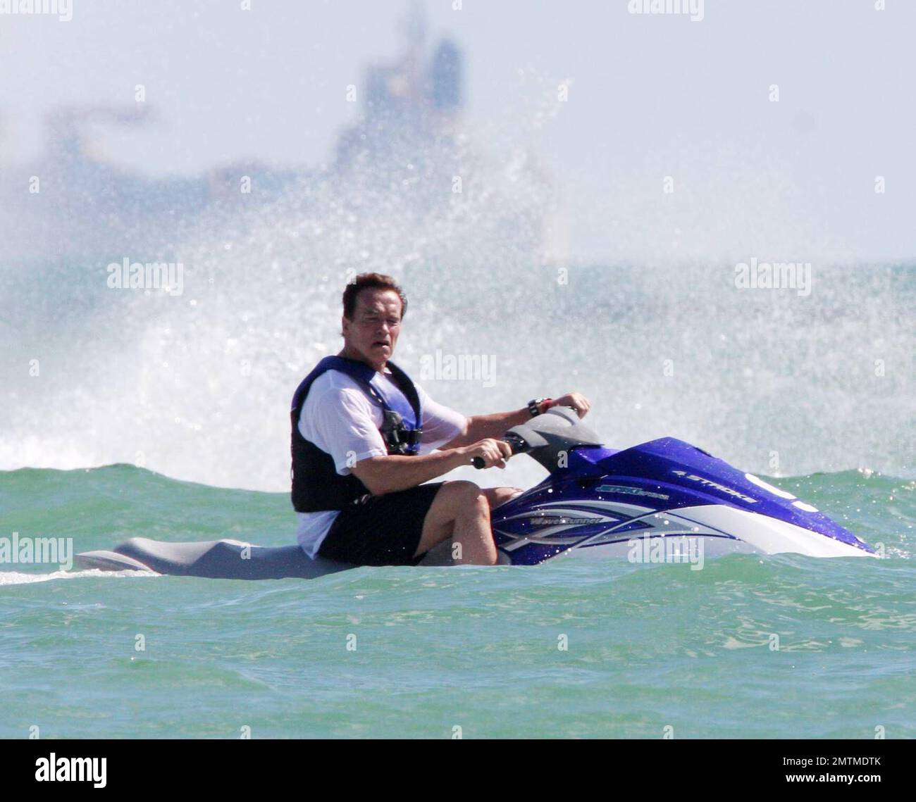Exclusive!! California Governor Arnold Schwarzenegger takes a jetski ...