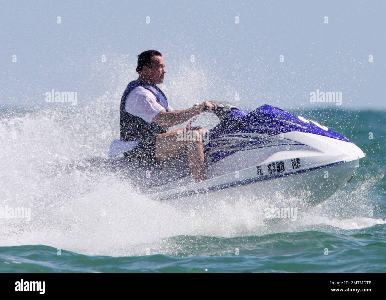 Exclusive!! California Governor Arnold Schwarzenegger takes a jetski ...