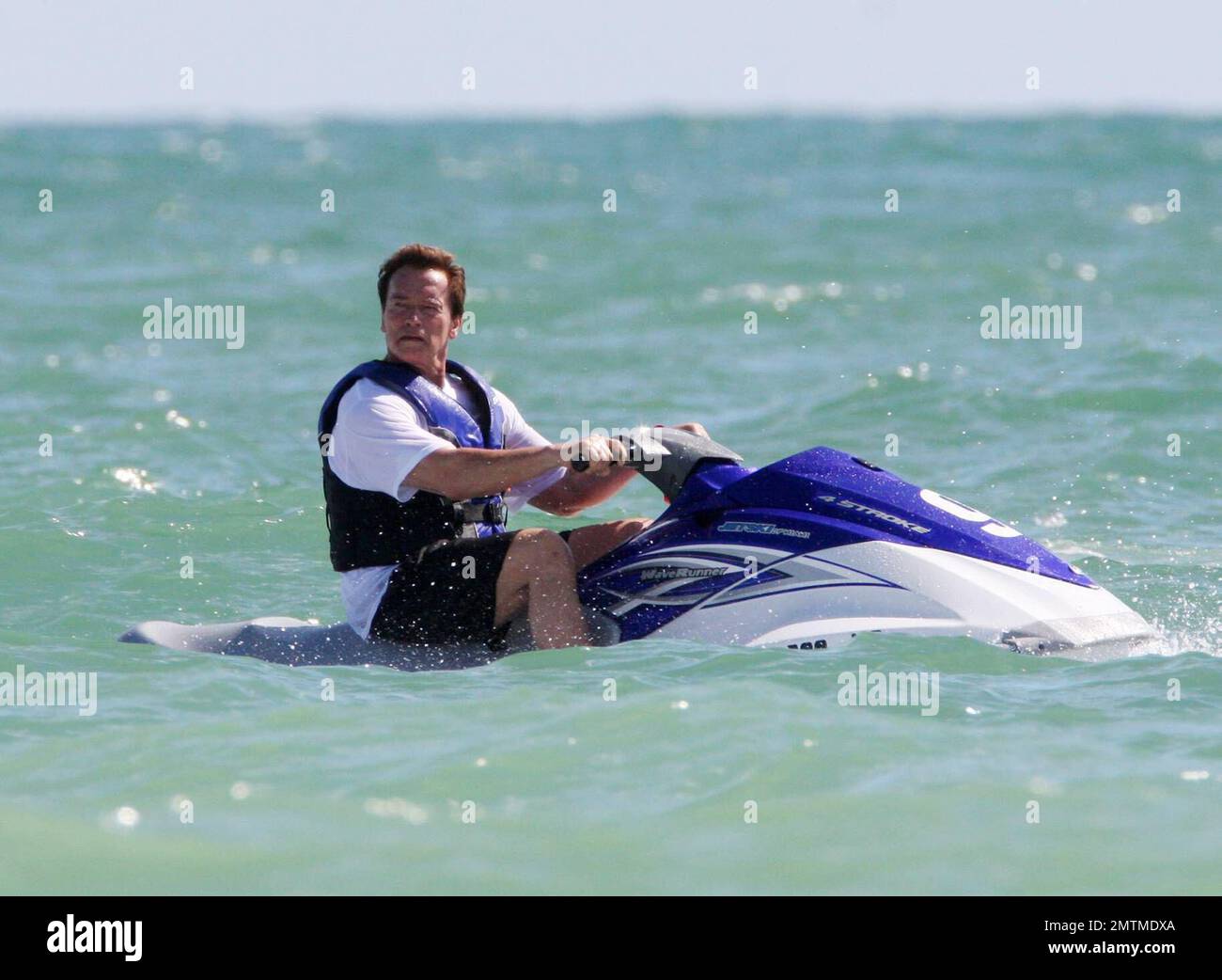 Exclusive!! California Governor Arnold Schwarzenegger takes a jetski ...