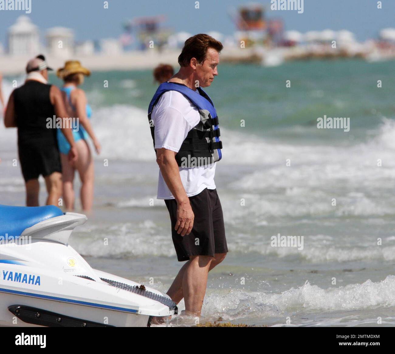 Exclusive!! California Governor Arnold Schwarzenegger takes a jetski ...