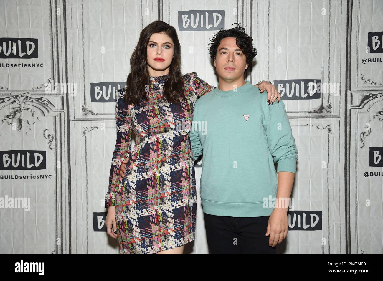 Actors Alexandra Daddario, left, and Jon Bass participate in the BUILD ...