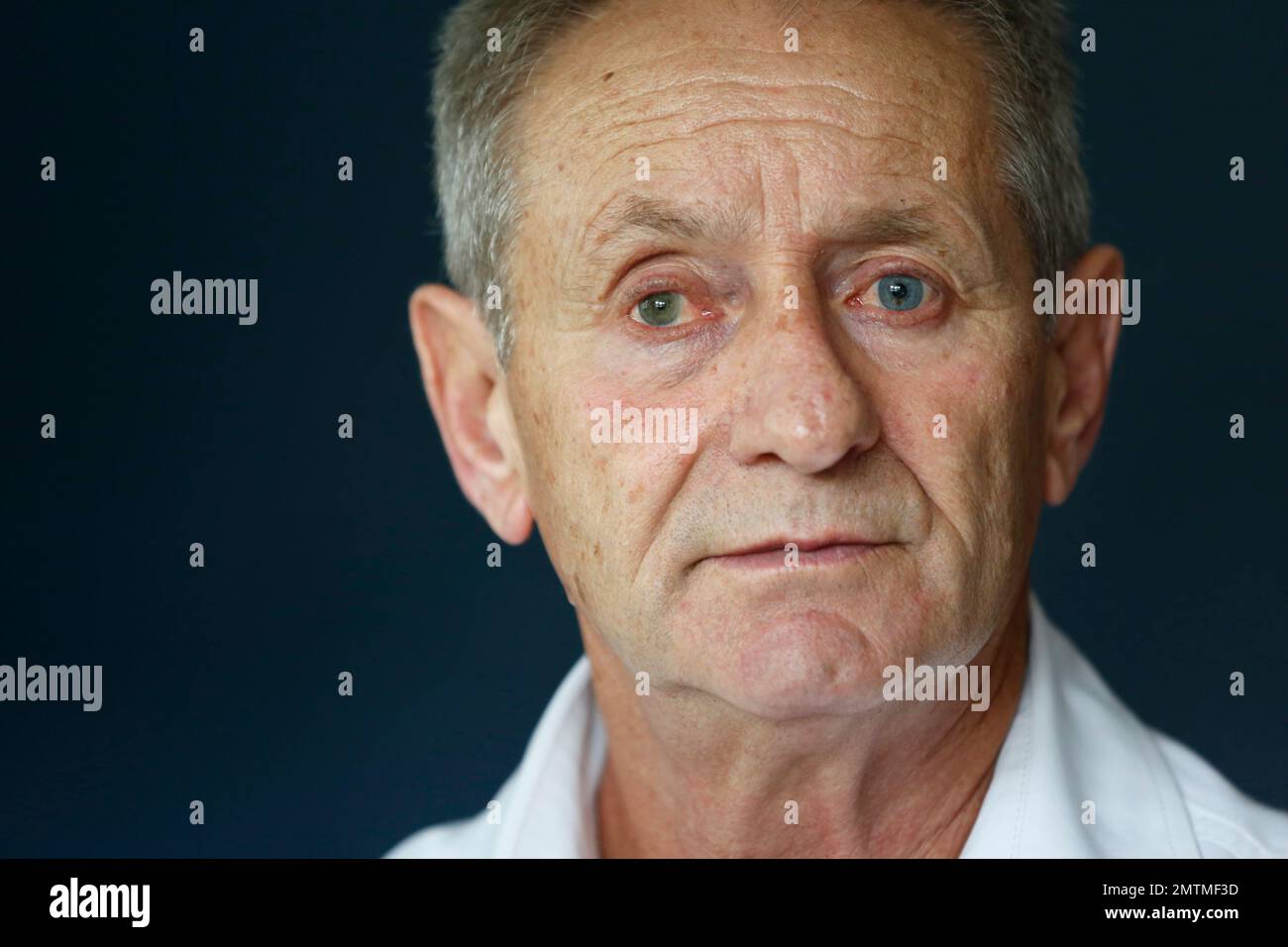Former NYPD detective Anthony Senft poses for a picture at his home in ...