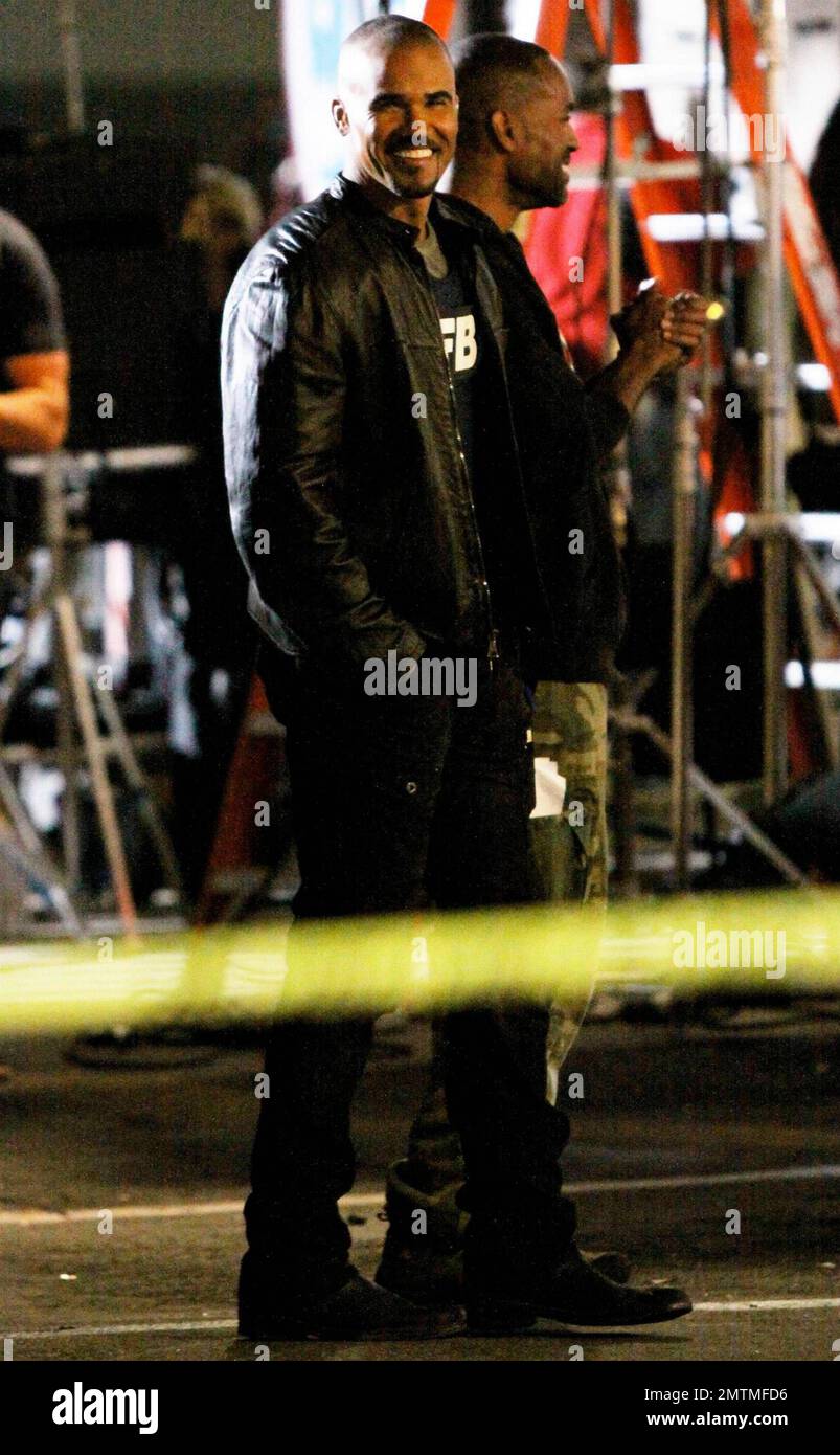 EXCLUSIVE!! Actor Shemar Moore on location shooting an episode of ...