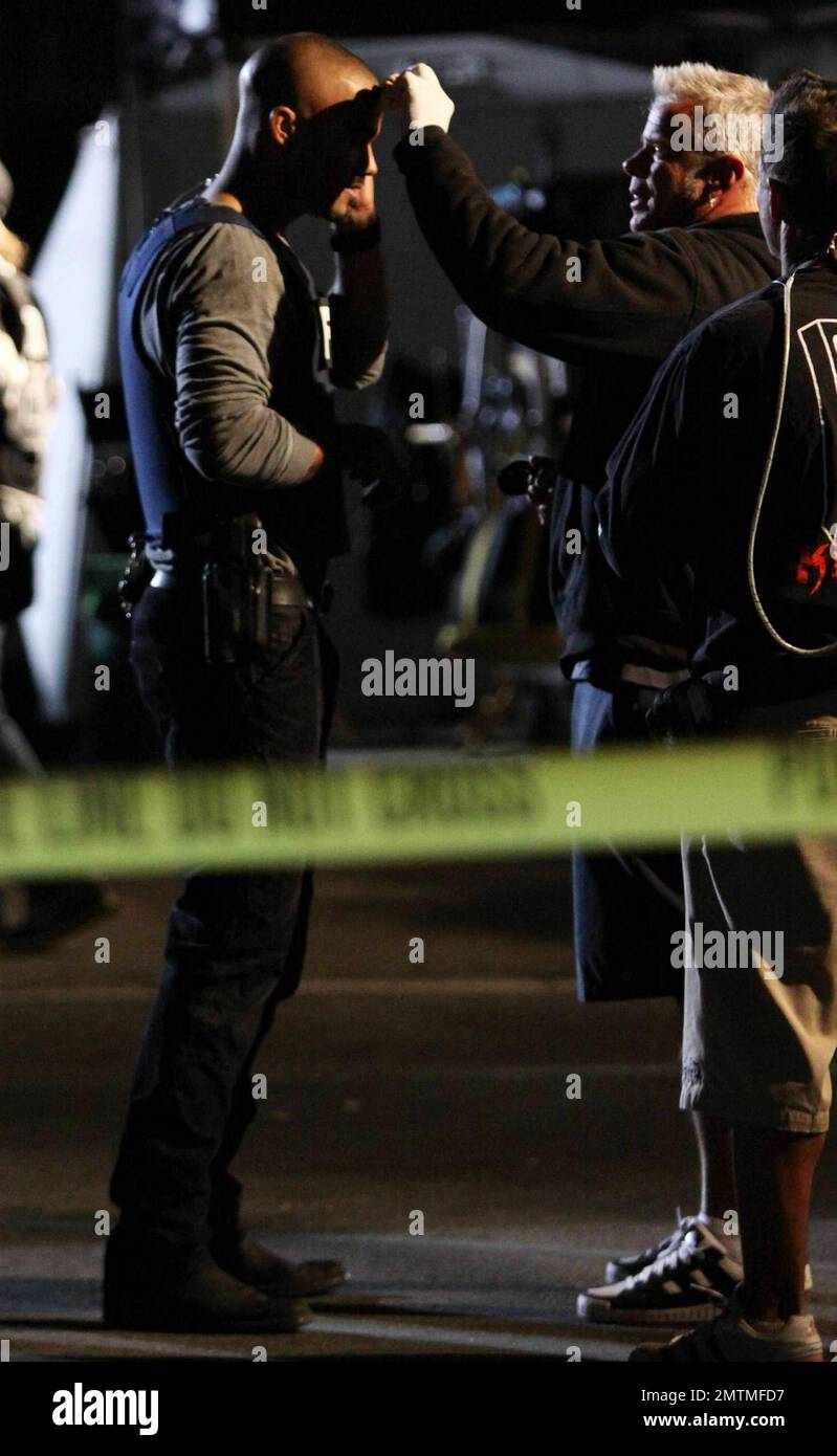 EXCLUSIVE!! Actor Shemar Moore on location shooting an episode of ...