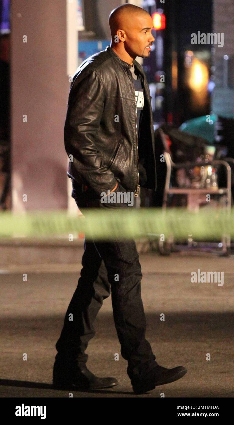 EXCLUSIVE!! Actor Shemar Moore on location shooting an episode of ...