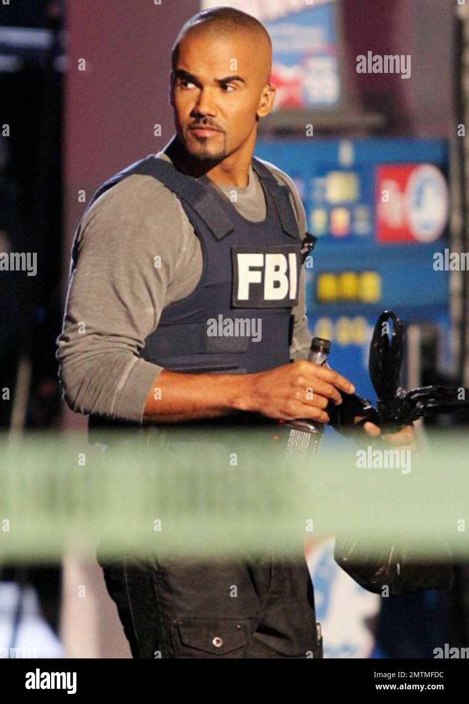 EXCLUSIVE!! Actor Shemar Moore on location shooting an episode of ...