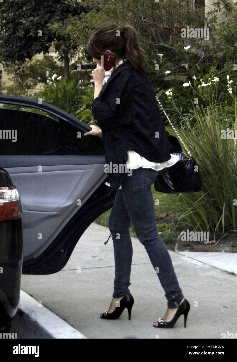 Exclusive!! "90210" actress Shenae Grimes is picked up to head out for ...