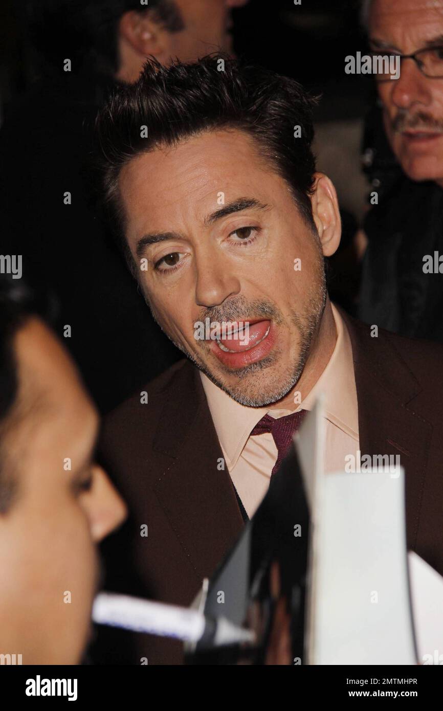 Actor Robert Downey Jr at the Los Angeles Premiere of "Sherlock Holmes ...
