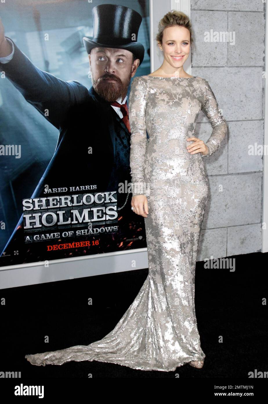 Actress Rachel McAdams at the Los Angeles Premiere of "Sherlock Holmes ...