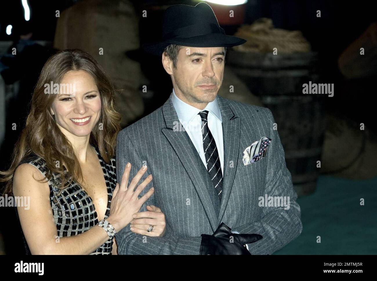 Robert Downey Jr and wife Susan Levin attend the world premiere of ...