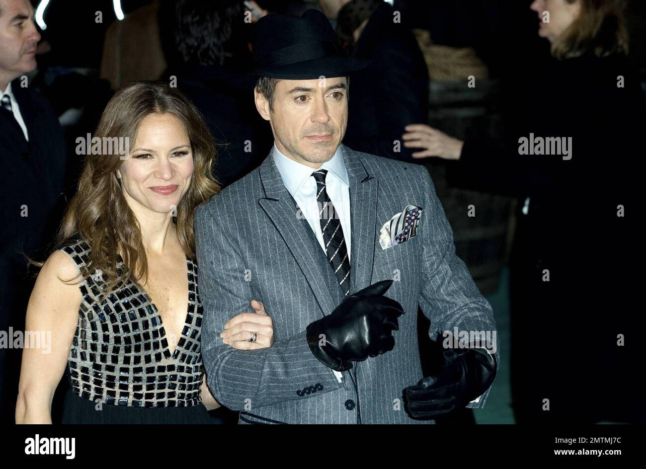 Robert Downey Jr and wife Susan Levin attend the world premiere of ...