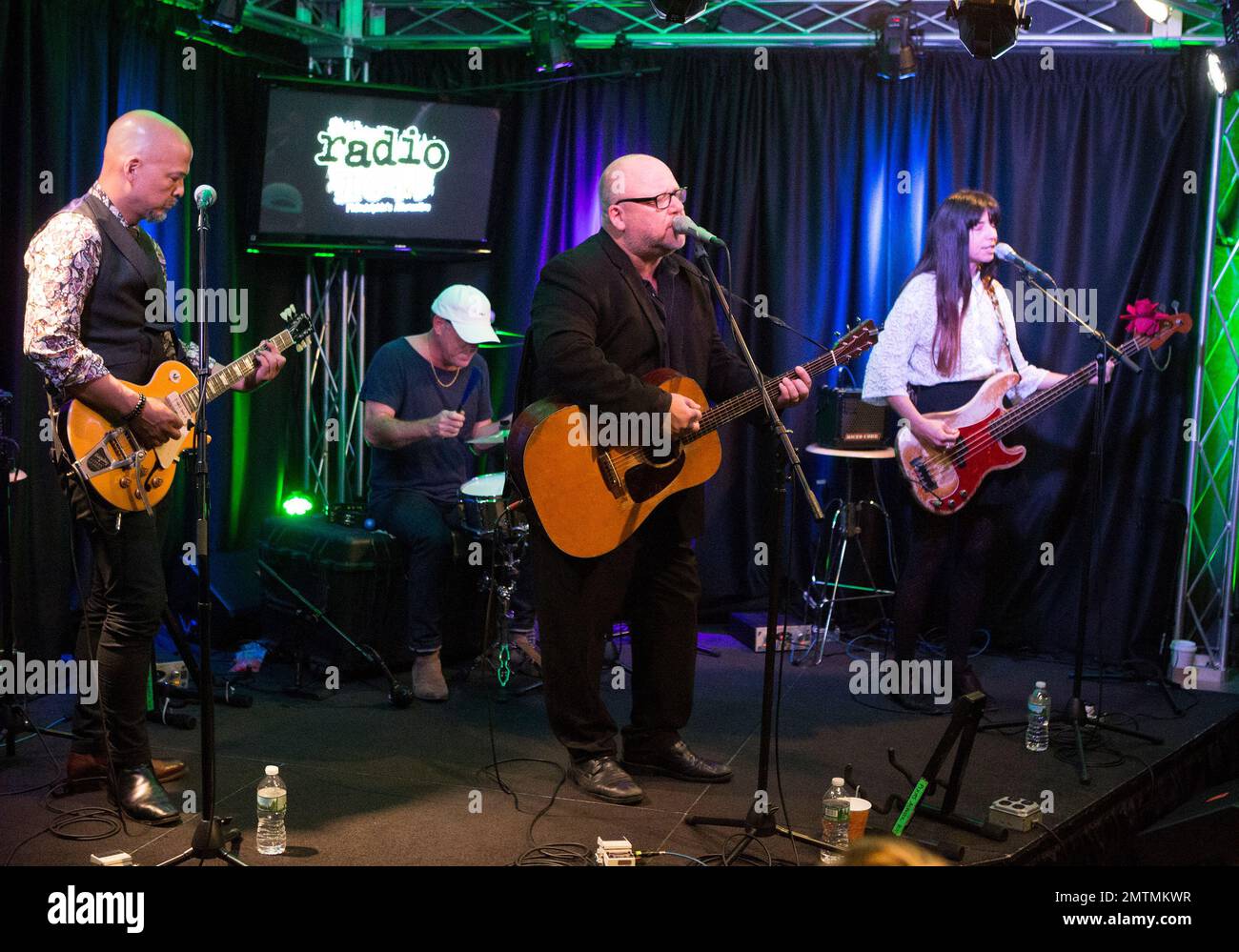 Joey Santiago, from left, David Lovering, Black Francis and Paz ...