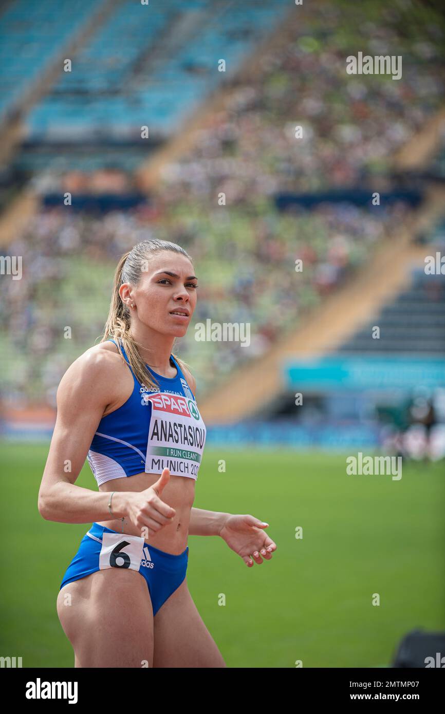 Artemis Melina ANASTASIOU participating in the 200 meters at the 2022 ...