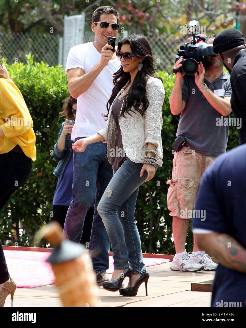 TV personality Kim Kardashian celebrates ShoeDazzle's first birthday ...