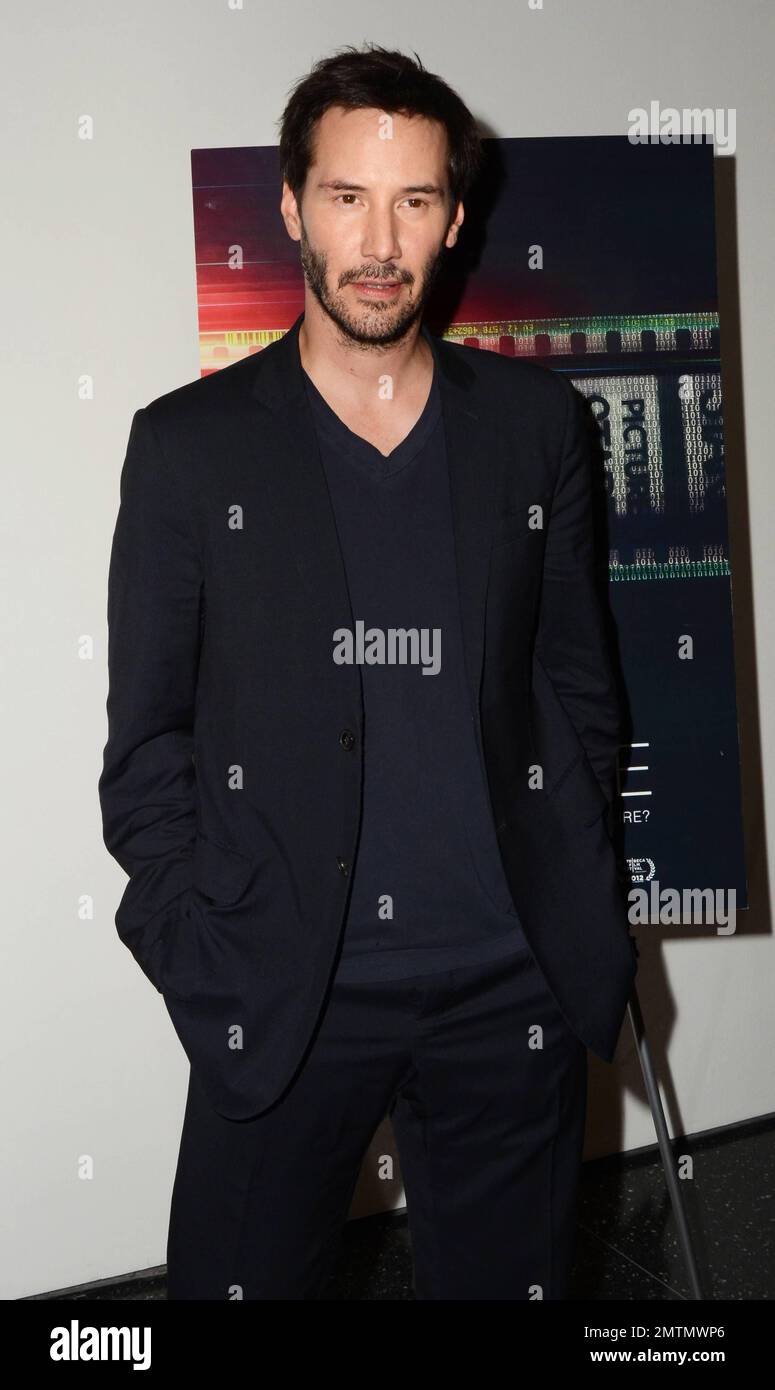 Keanu Reeves at the "Side By Side" New York Premiere held at MOMA in ...