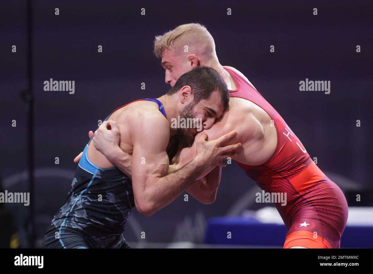 ZAGREB, CROATIA – FEBRUARY 01: Hayden Michael Hidlay of USAcompetes ...