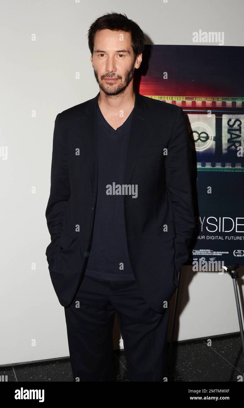 Keanu Reeves at the "Side By Side" New York Premiere held at MOMA in ...