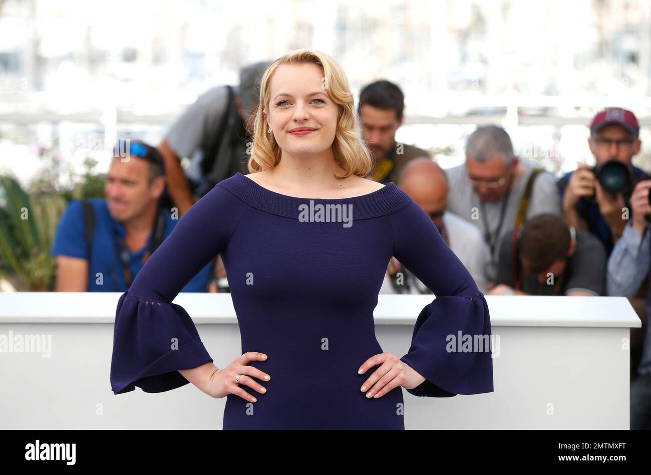 Actress Elisabeth Moss poses for photographers during the photo call ...