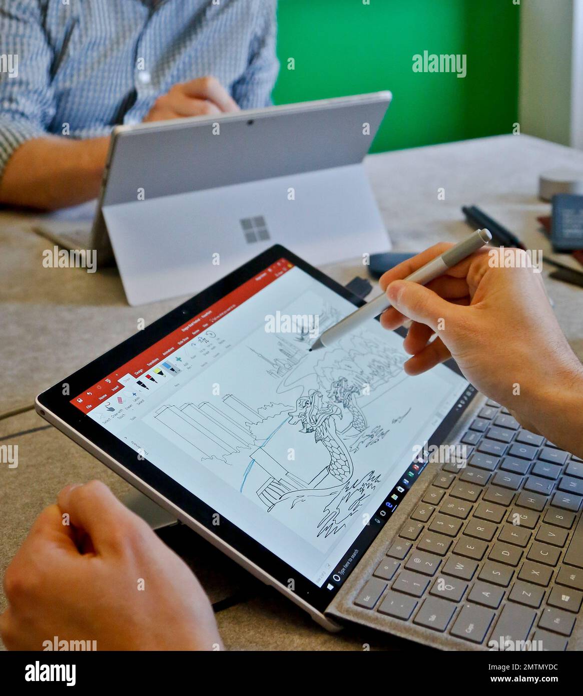 In this Tuesday, May 16, 2017, photo, Microsoft's new Surface Pro ...