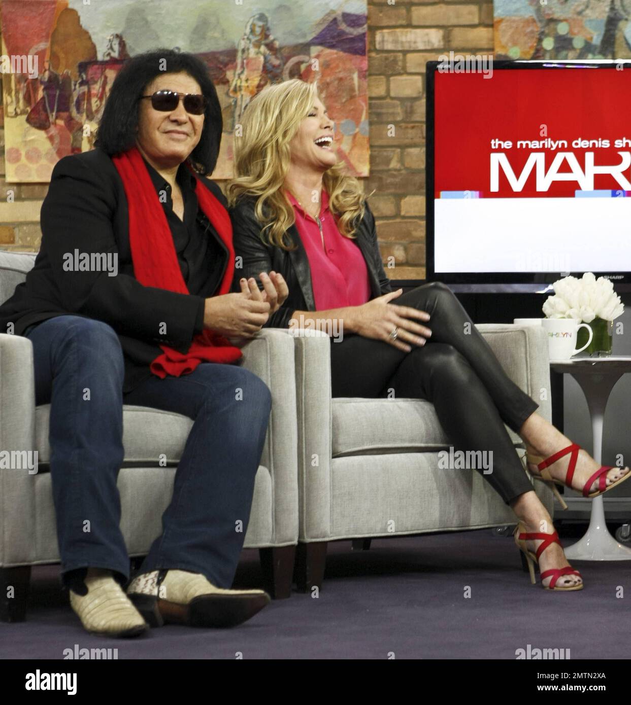 Gene Simmons and Shannon Tweed make an appearance on "The Marilyn Denis ...