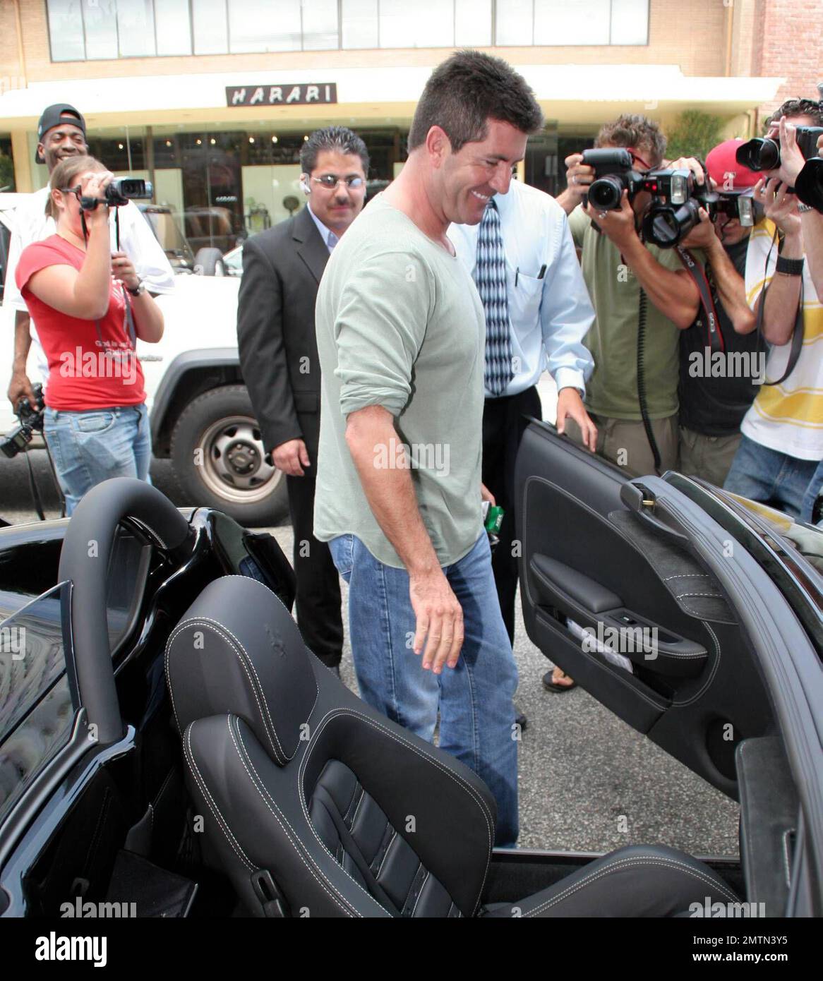 Simon Cowell is living the life of an American Idol as he leaves the ...