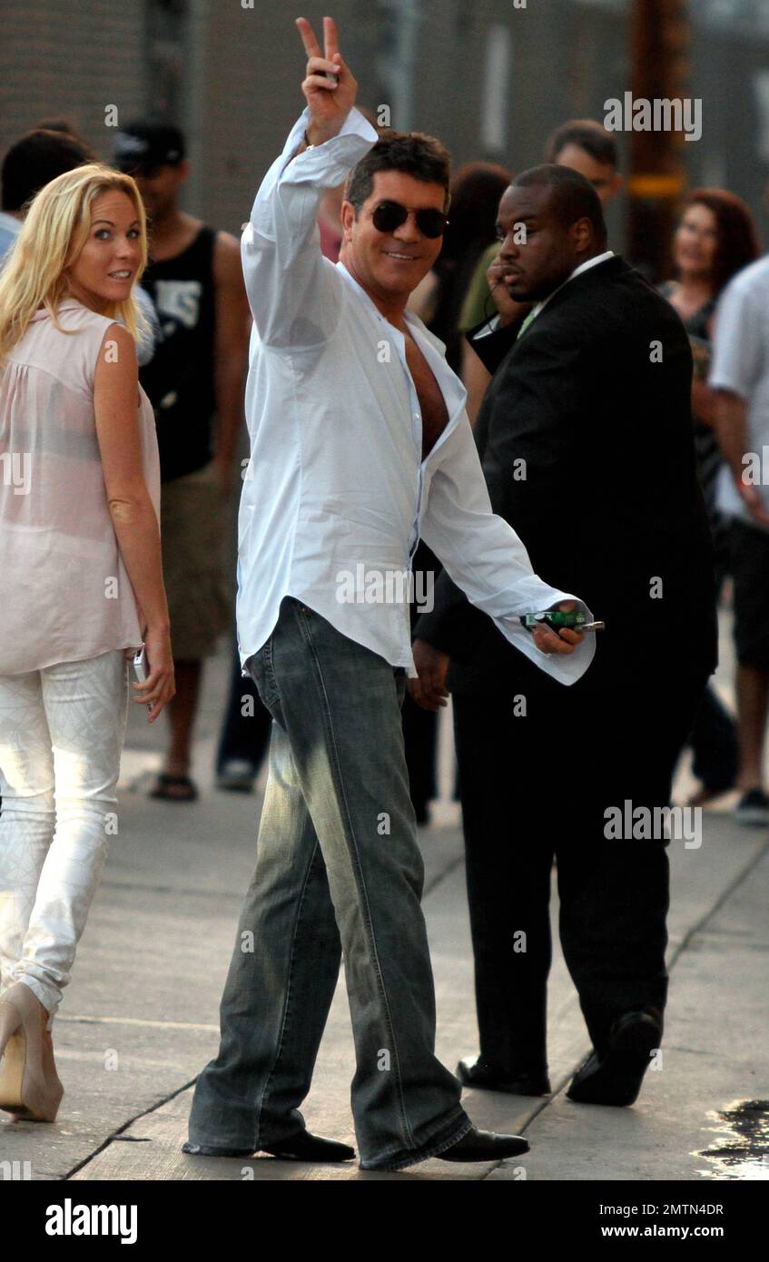 Simon Cowell arrives at the "Jimmy Kimmel Live" studios in Hollywood ...