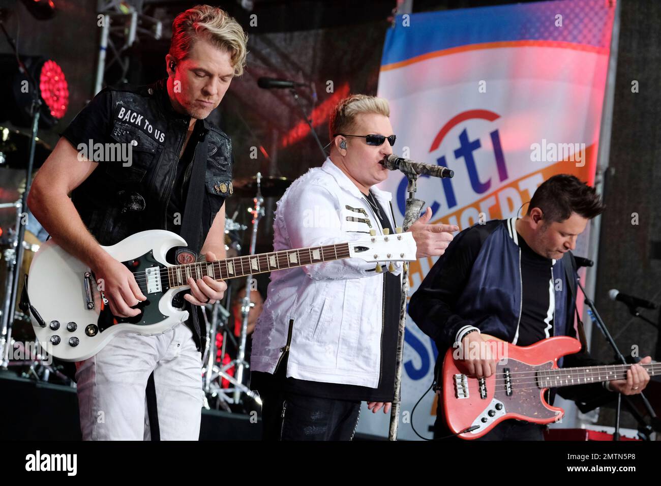 Rascal Flatts band members, from left, Joe Don Rooney, Gary LeVox and ...