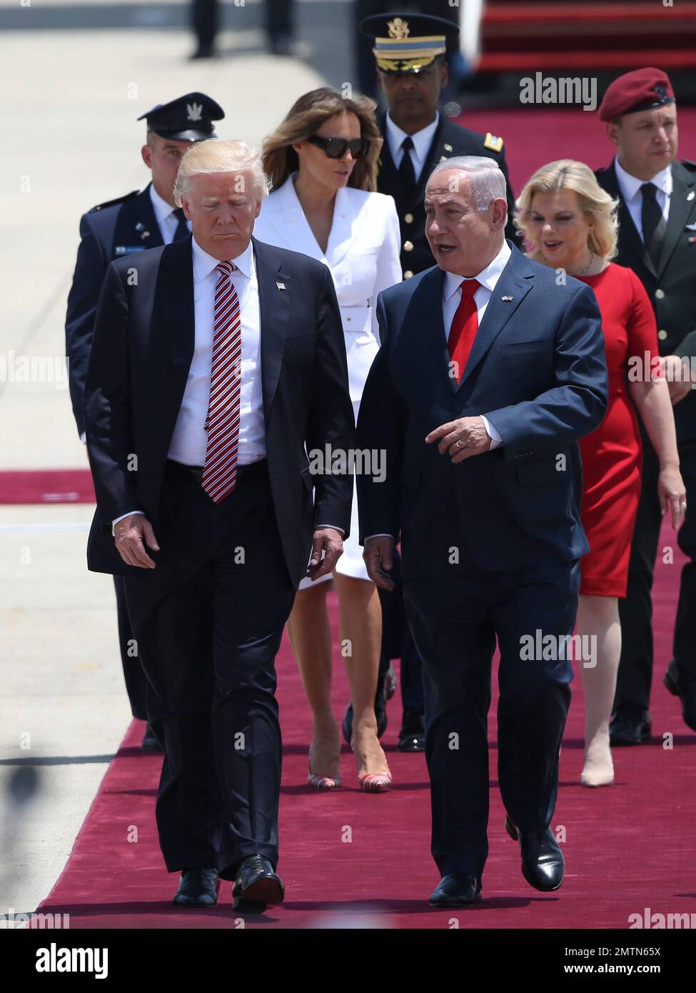 US President Donald Trump and Israeli Prime Minister Benjamin Netanyahu ...
