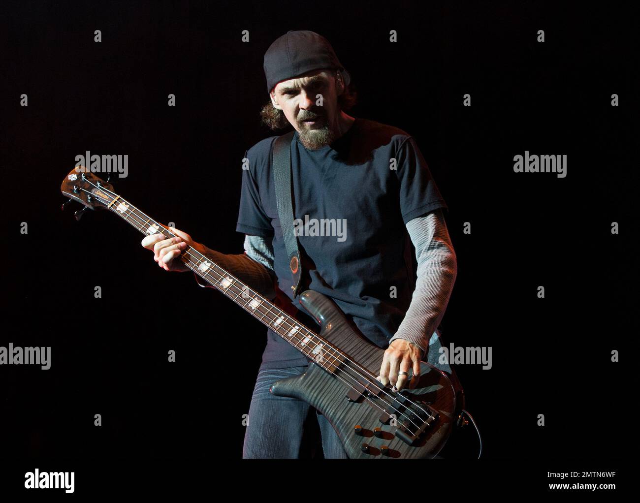 Robbie Merrill of the band Godsmack performs in concert during the ...
