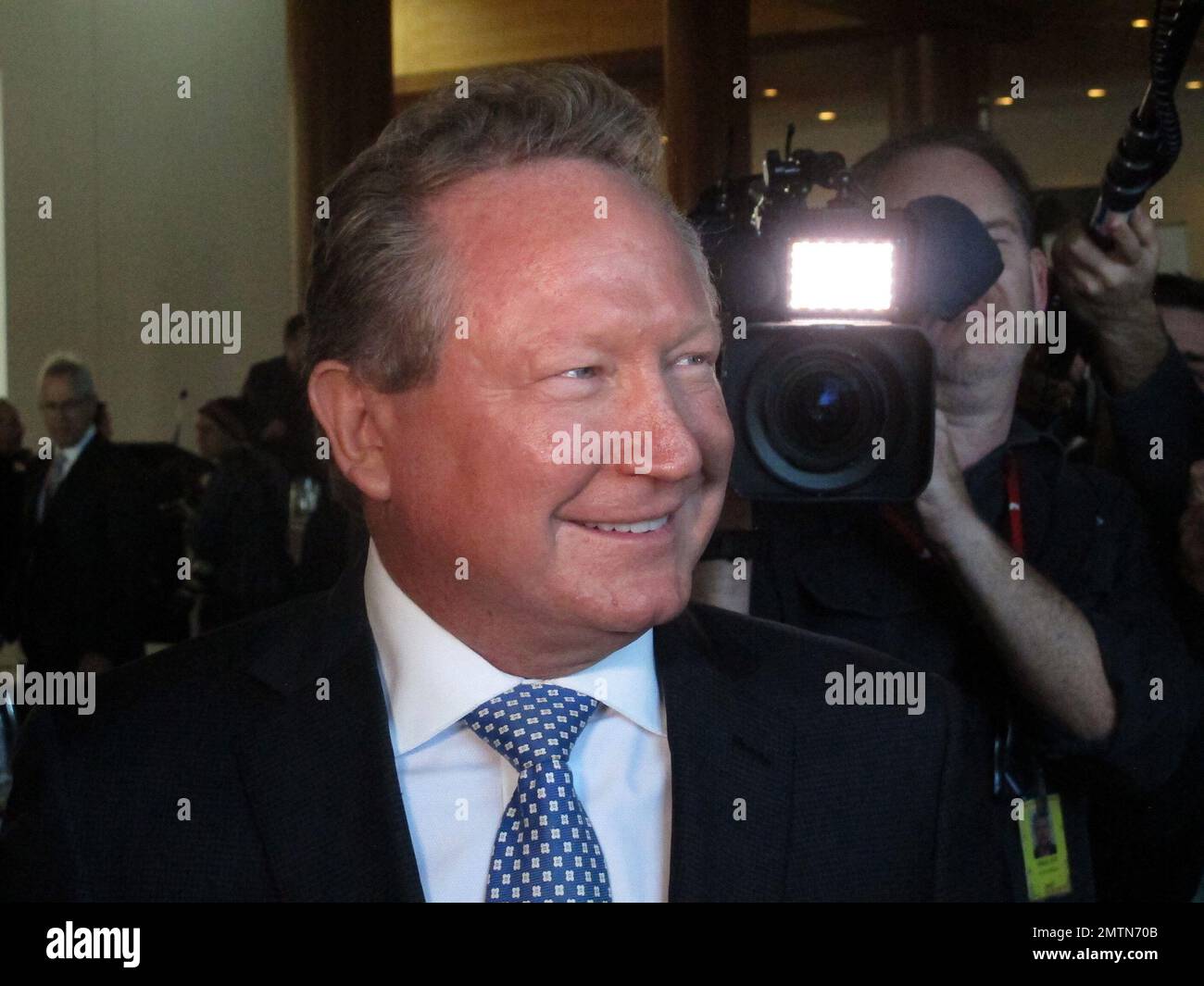 Iron ore mining magnate Andrew Forrest arrives at Australia's ...