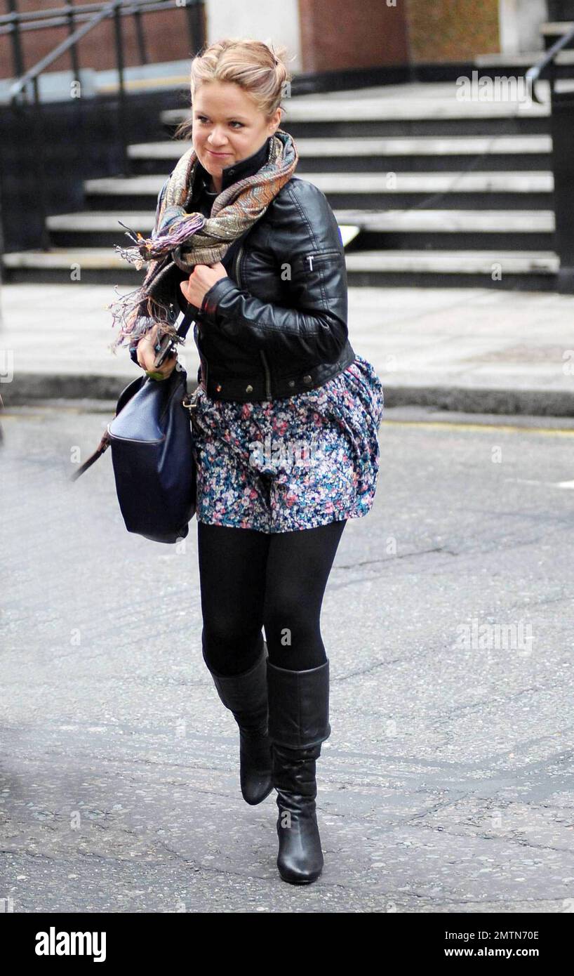 Sinead Keenan appears light on her feet as she arrives at and later ...