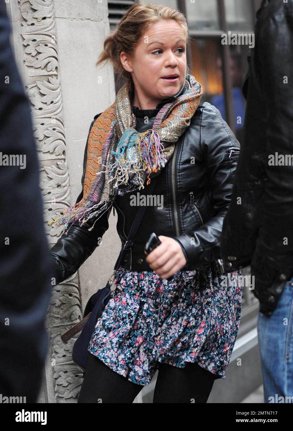 Sinead Keenan appears light on her feet as she arrives at and later ...