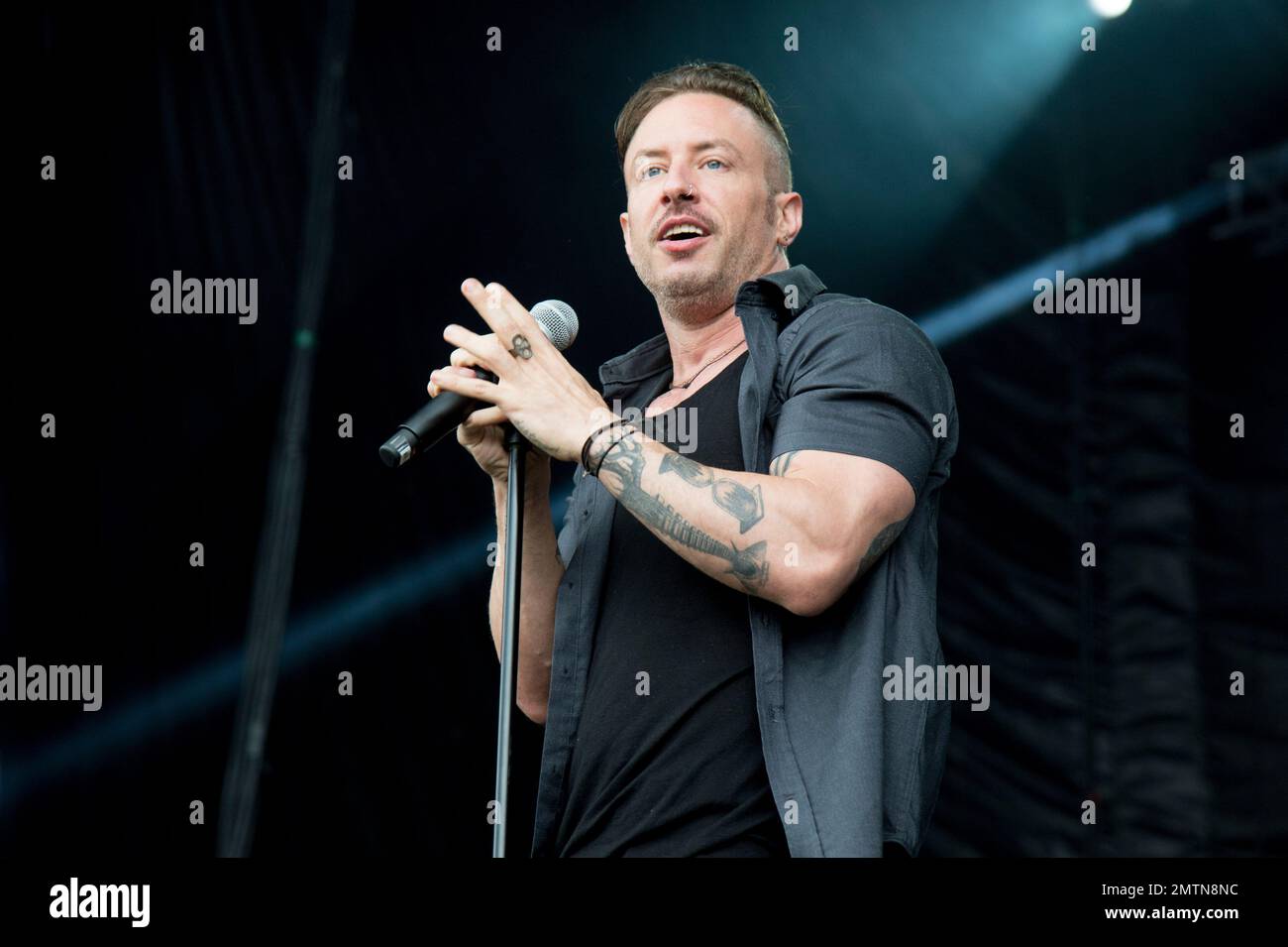 Greg Puciato of The Dillinger Escape Plan performs at Rock On The Range ...