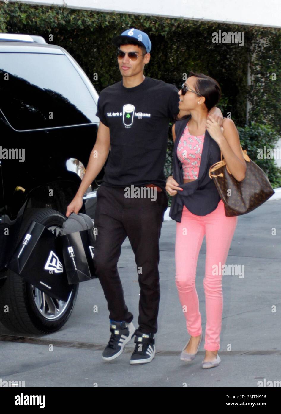 Siva Kaneswaran of the boy band The Wanted strolls with girlfriend ...