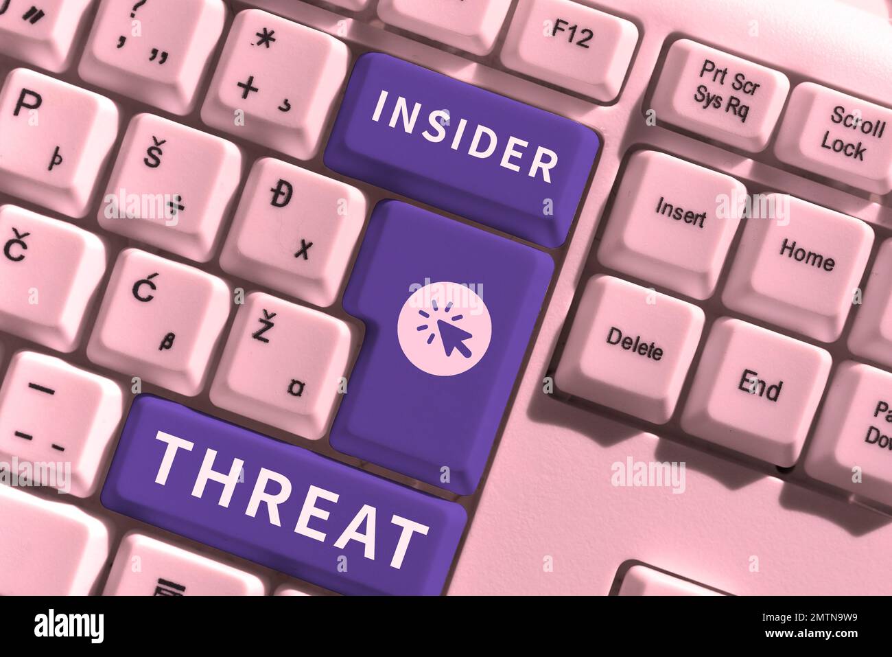 Conceptual display Insider Threat. Word Written on security threat that ...