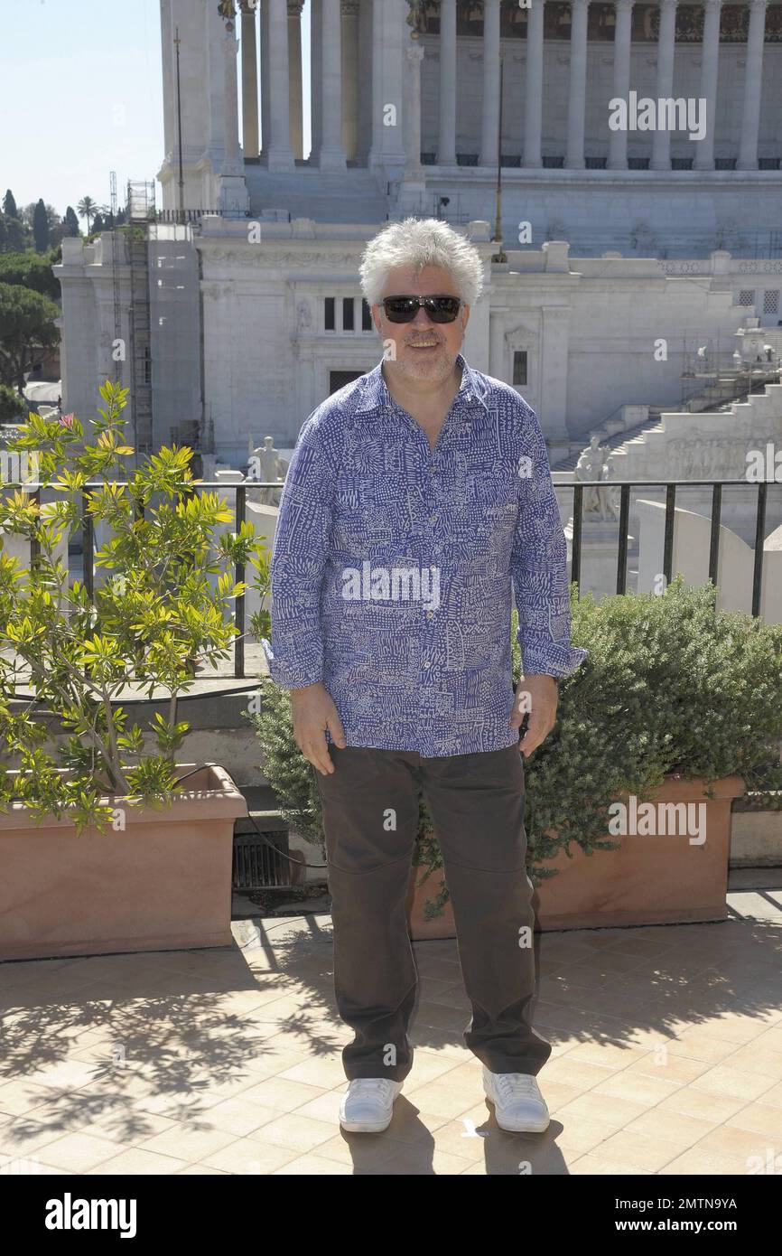 Pedro Almodovar attends "The Skin I Live In" Photocall at Piazza ...